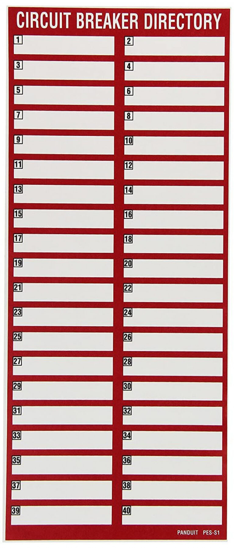 FREE Printable Electrical Panel Labels | Printable Labels