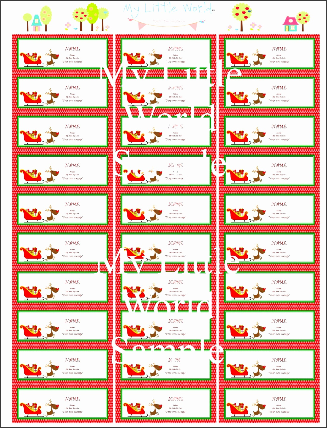 FREE Printable Address Labels Printable Labels