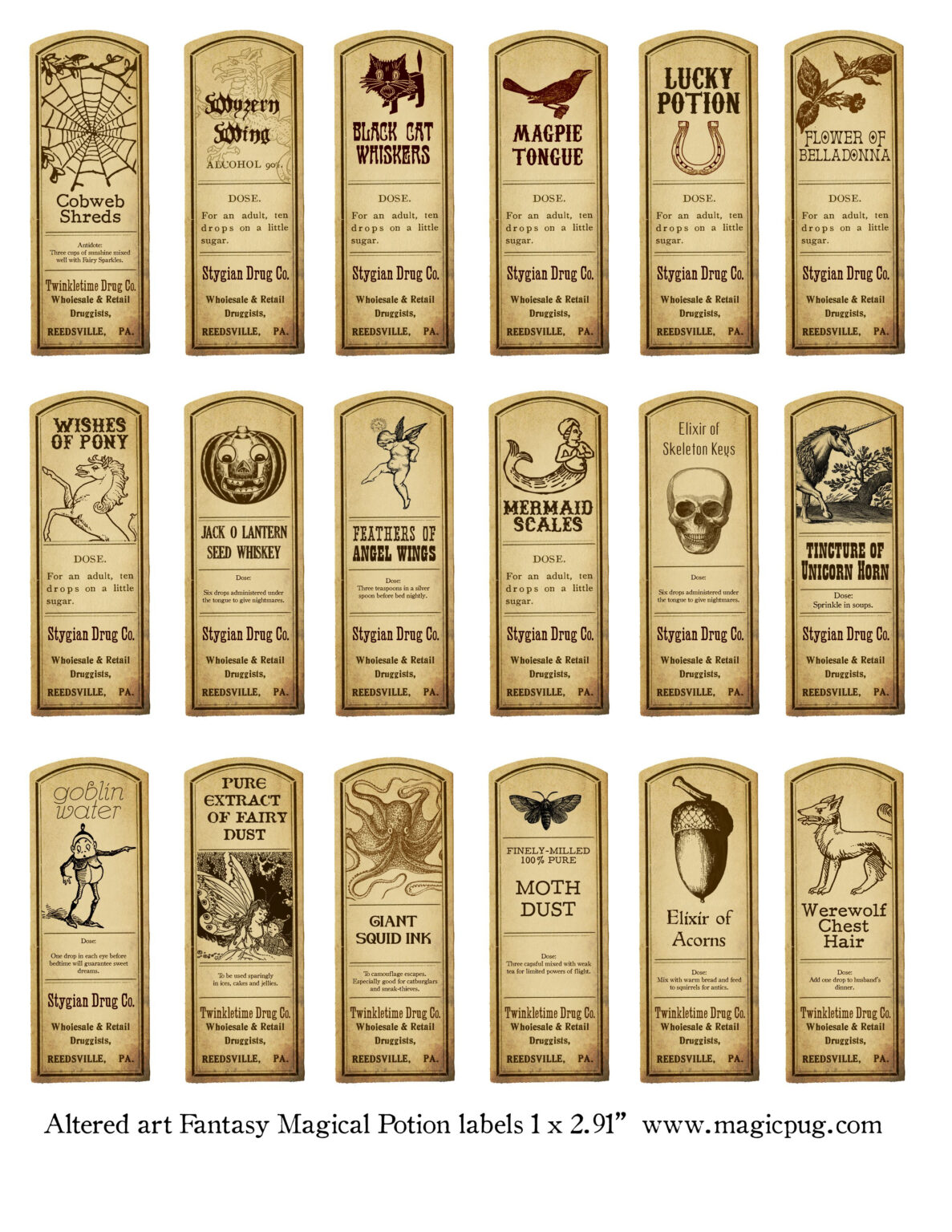 Free Printable Potion Labels Free Printable | Printable Labels