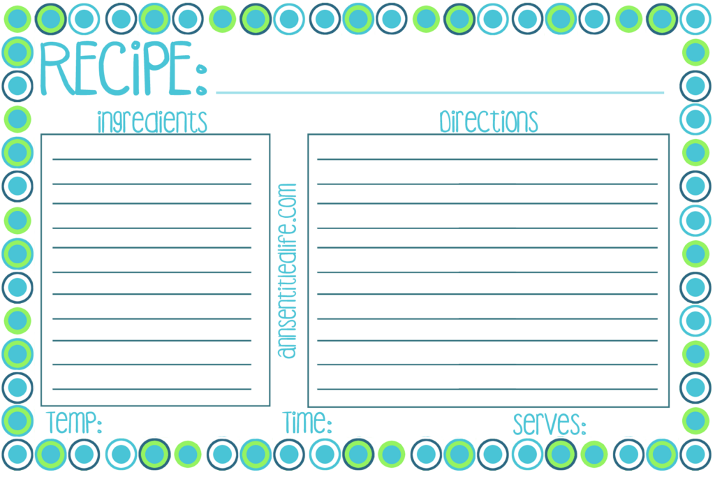 Printable Labels For Recipes | Printable Labels