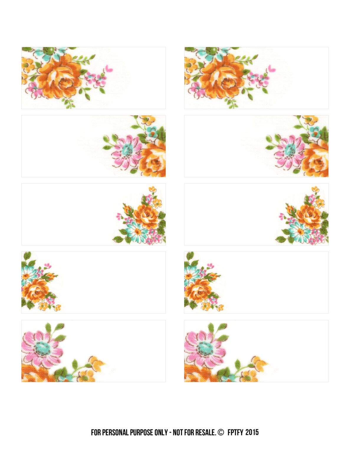 FREE Printable Flower Labels | Printable Labels