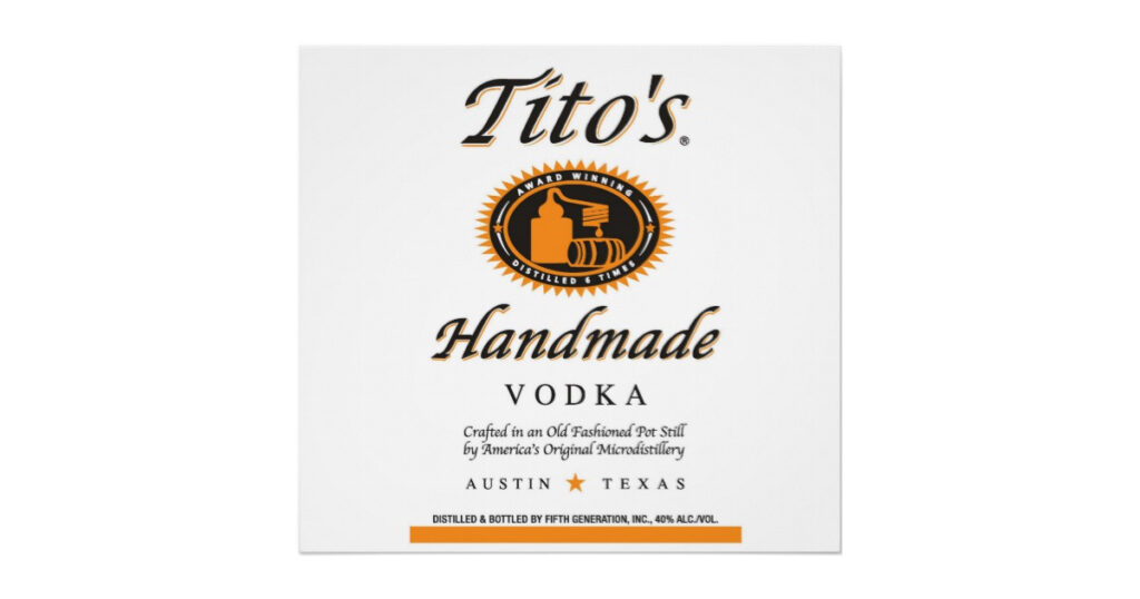 Logo Titos Vodka Label | Printable Labels