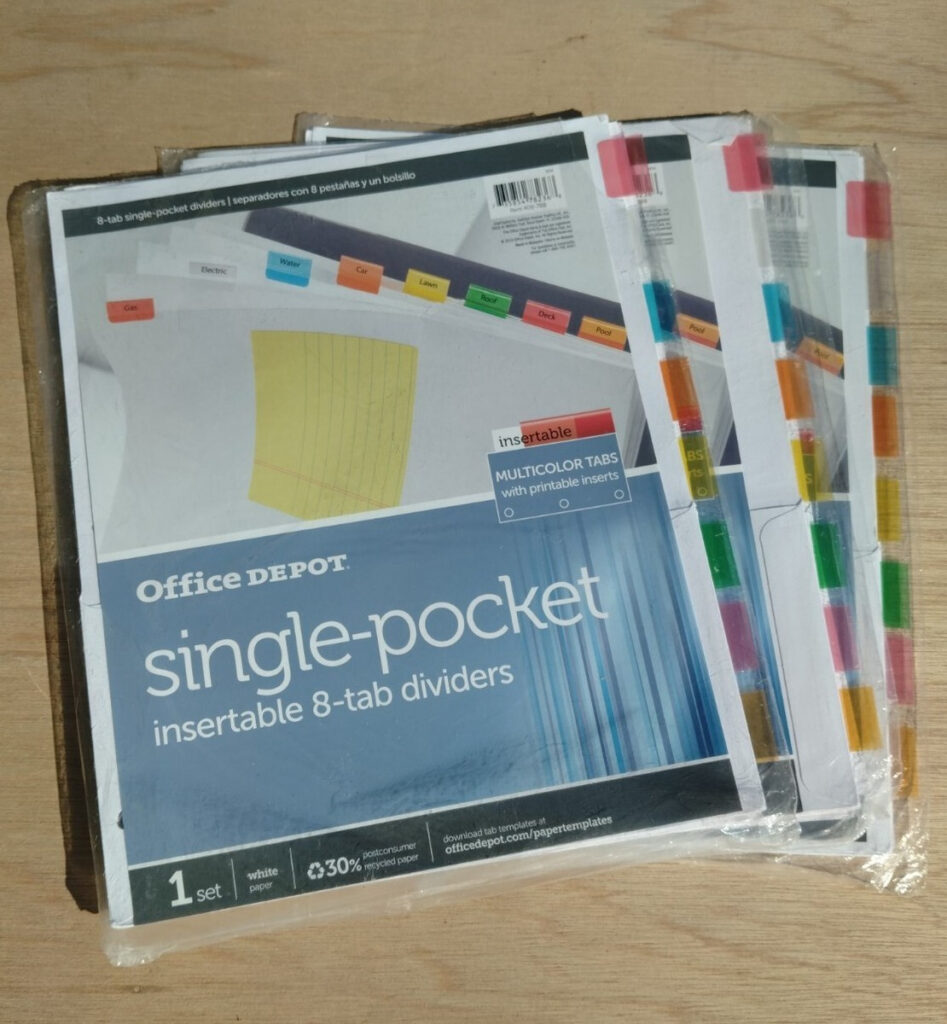 Office Depot Printable Label 8 Tab Dividers | Printable Labels