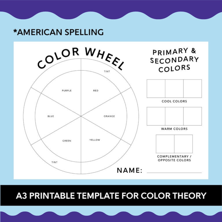 Free Printable Color Wheel Worksheet | Printable Labels