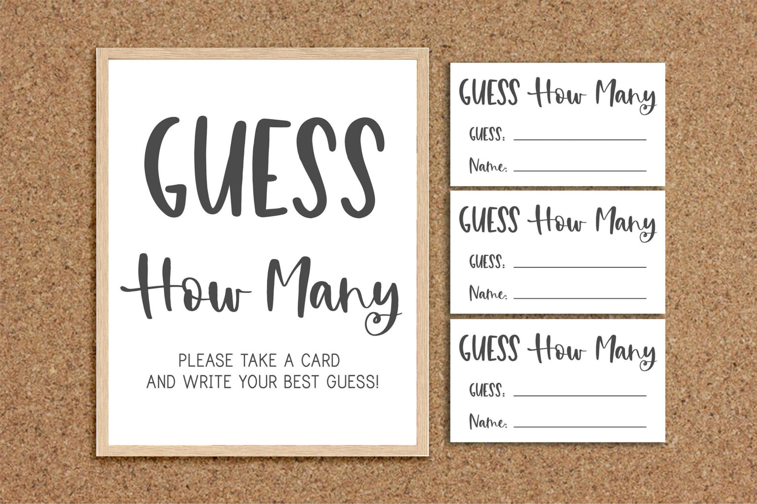 Free Printable Guess How Many Printable Sheet | Printable Labels