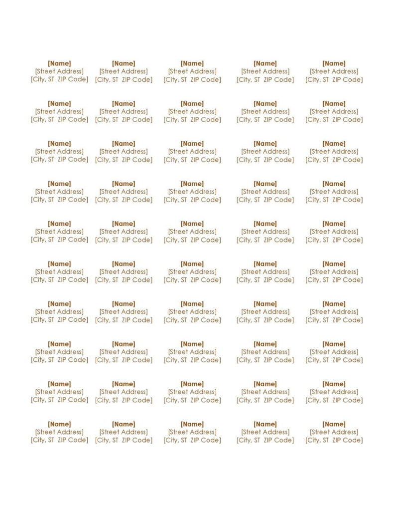 Return Address Label Templates Free Printable | Printable Labels