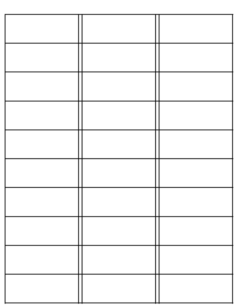 Free Label Template Compatible With Avery® 5160 – For Google Docs in Free Printable Label ...