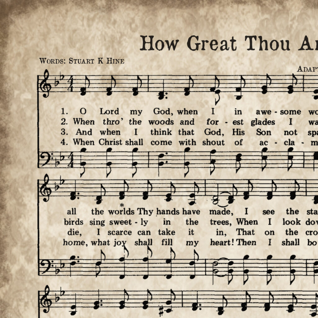 Free Printable How Great Thou Art Hymn | Printable Labels