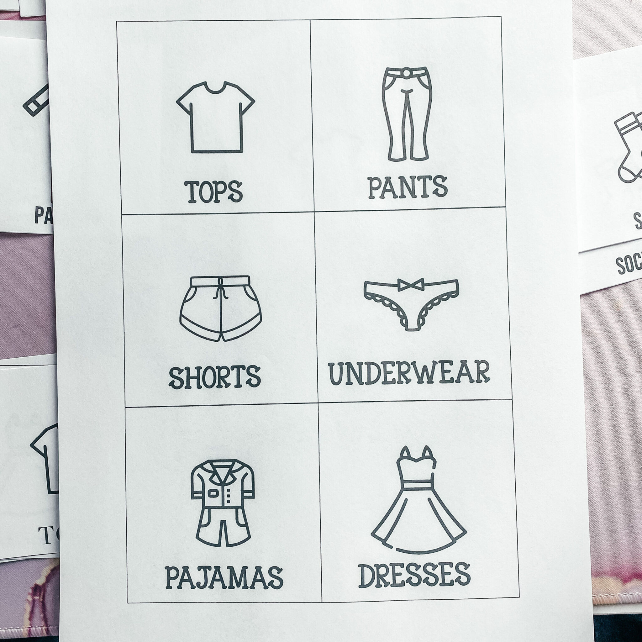 Free Printable Clothing Drawer Labels | Printable Labels