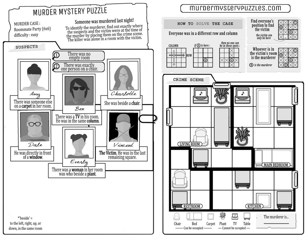 Free Printable Murder Mystery Games | Printable Labels