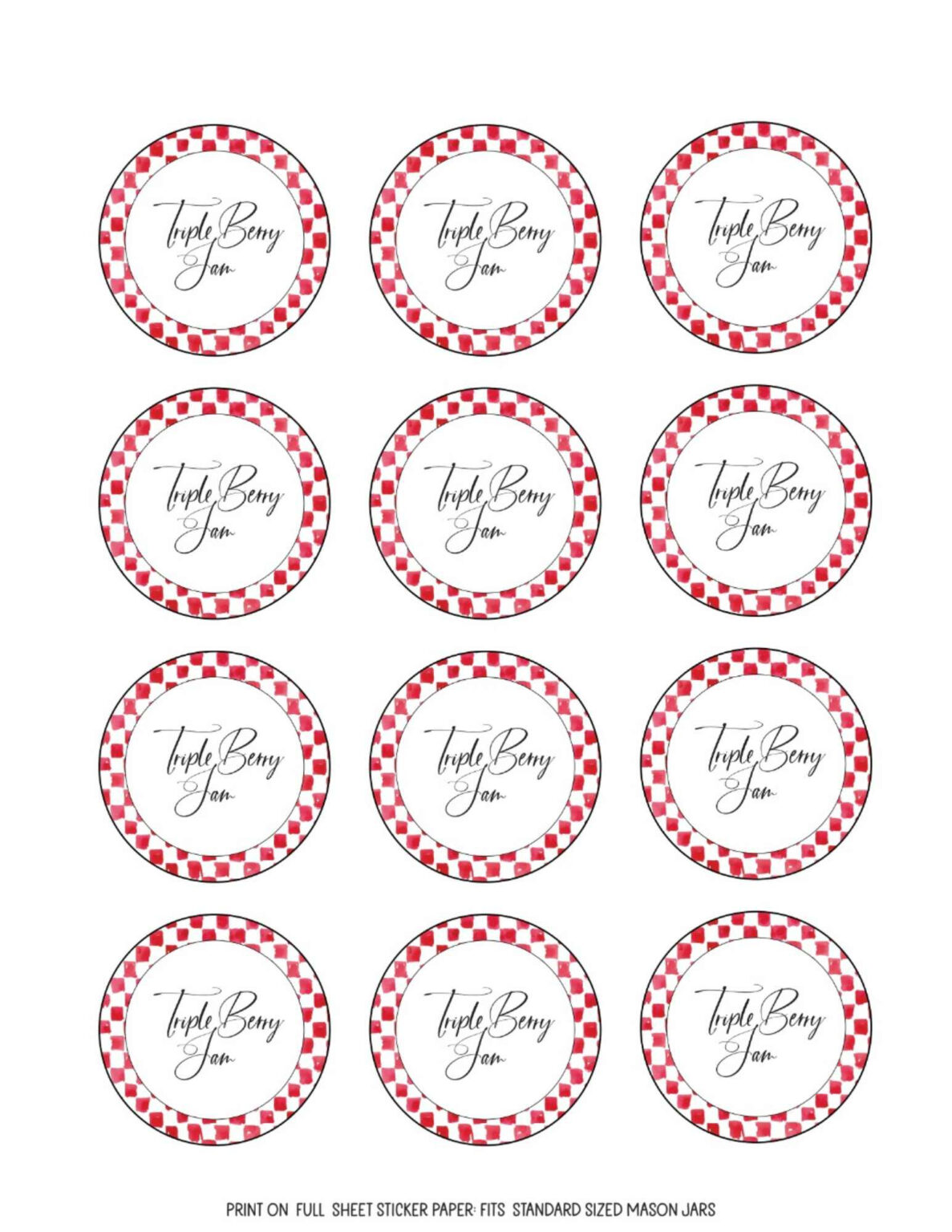Free Printable Jam Label Templates | Printable Labels