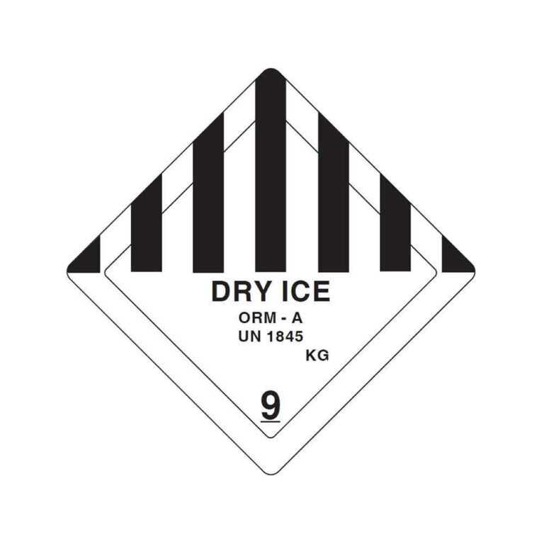 Dry Ice Un1845 Printable Label | Printable Labels